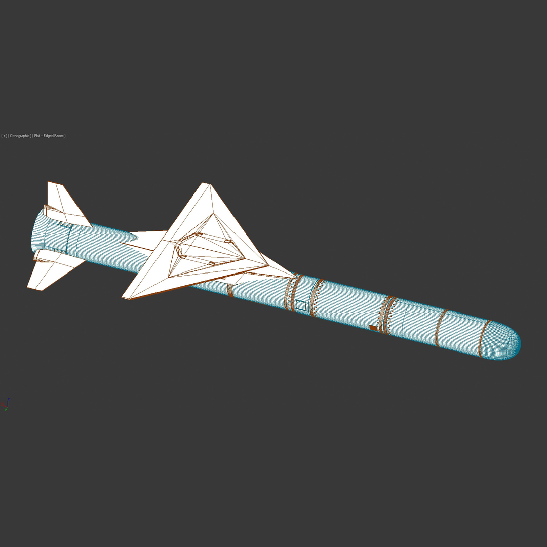 pegasus rocket x 3d model