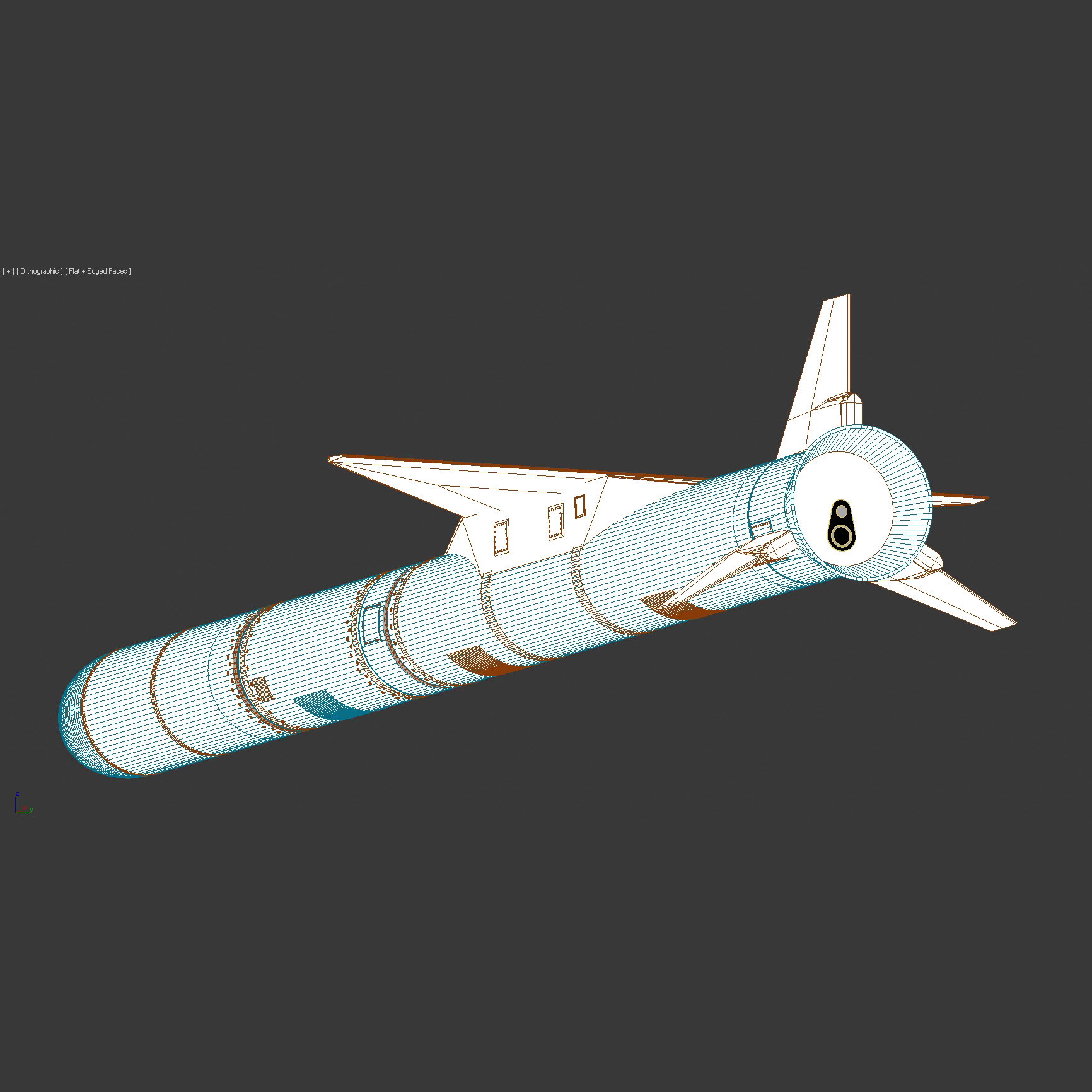 pegasus rocket x 3d model