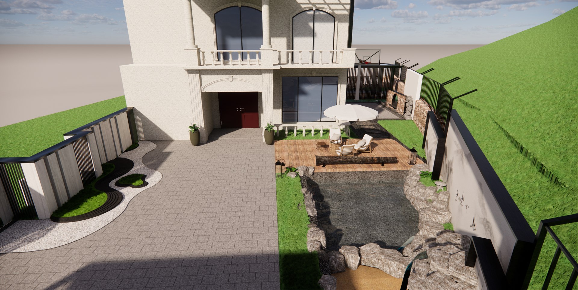 3D Patio Backyard And Garden-A1 - TurboSquid 2038100