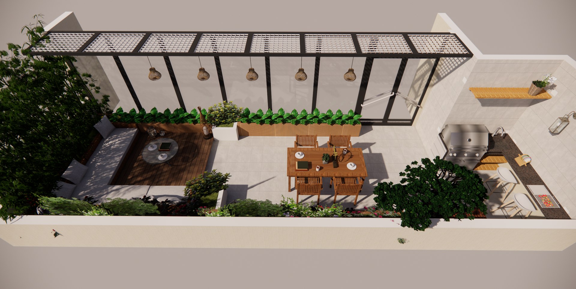3D Patio Backyard And Garden-A1 - TurboSquid 2038100