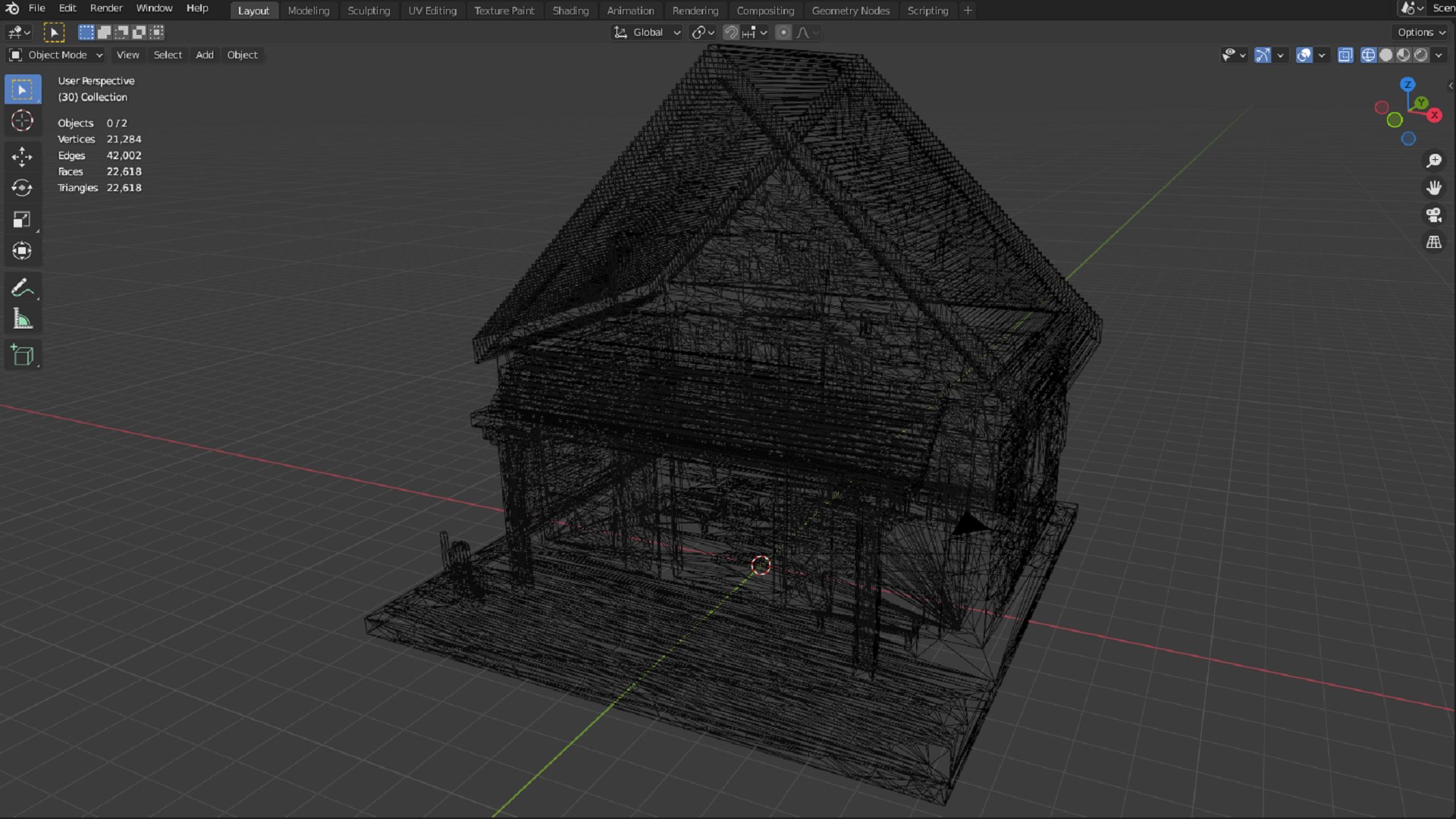 Old Voxel Post Office Design 3D Model - TurboSquid 1805772