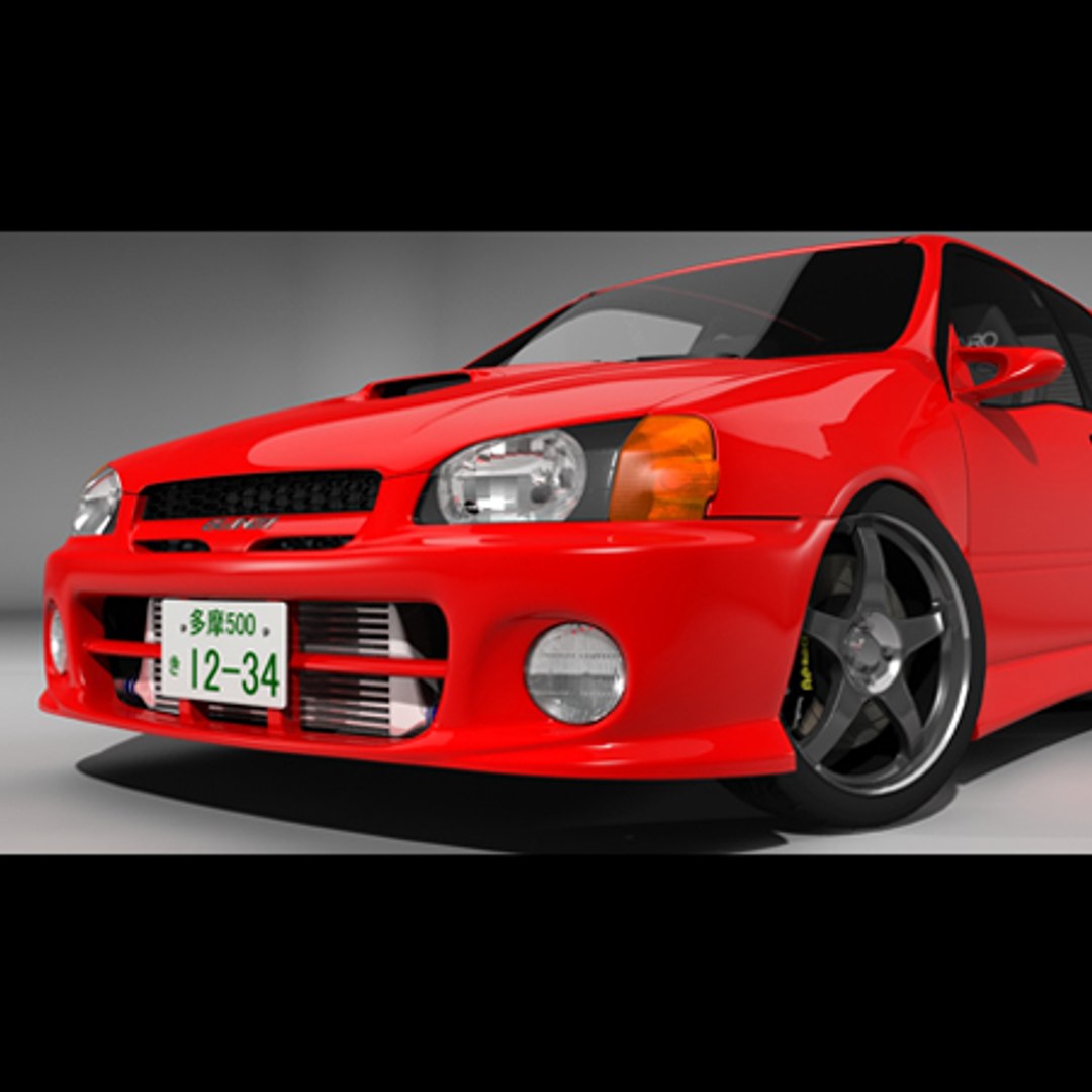 3d Model Toyota Starlet Glanza