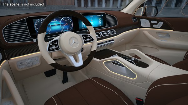 modelo 3d SUV de lujo Maybach GLS 600 rojo - TurboSquid 2389948