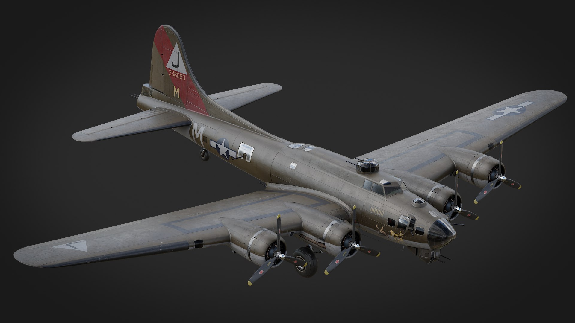 3D B-17 Flying Fortress Bomber - TurboSquid 1178628
