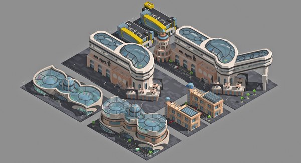 3D model buildings upgrade - TurboSquid 1349417