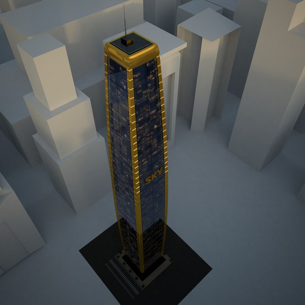 Skyscraper gift street environment 3D model - TurboSquid 1547167