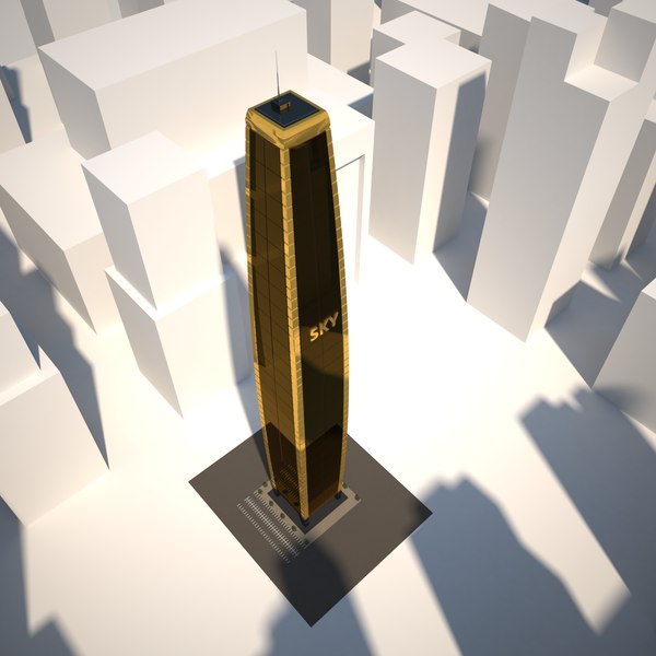 Skyscraper gift street environment 3D model - TurboSquid 1547167