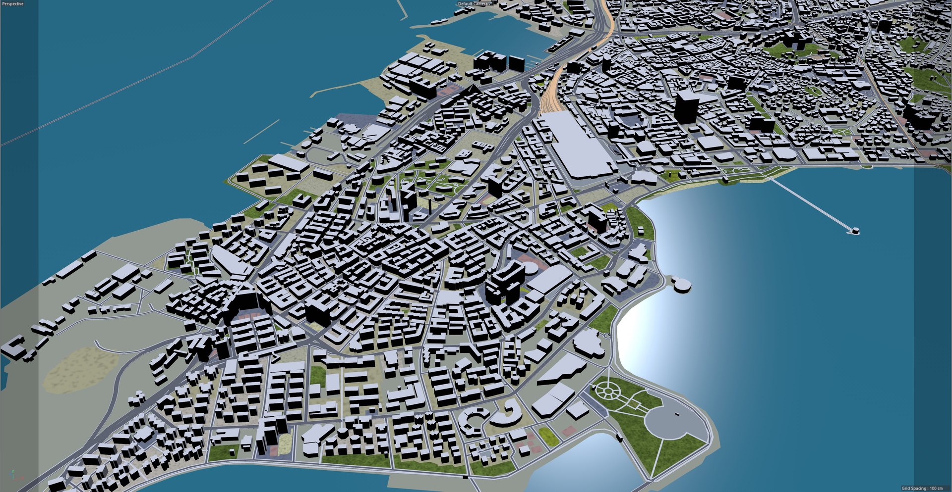 3D City Area Building Model - TurboSquid 1669848