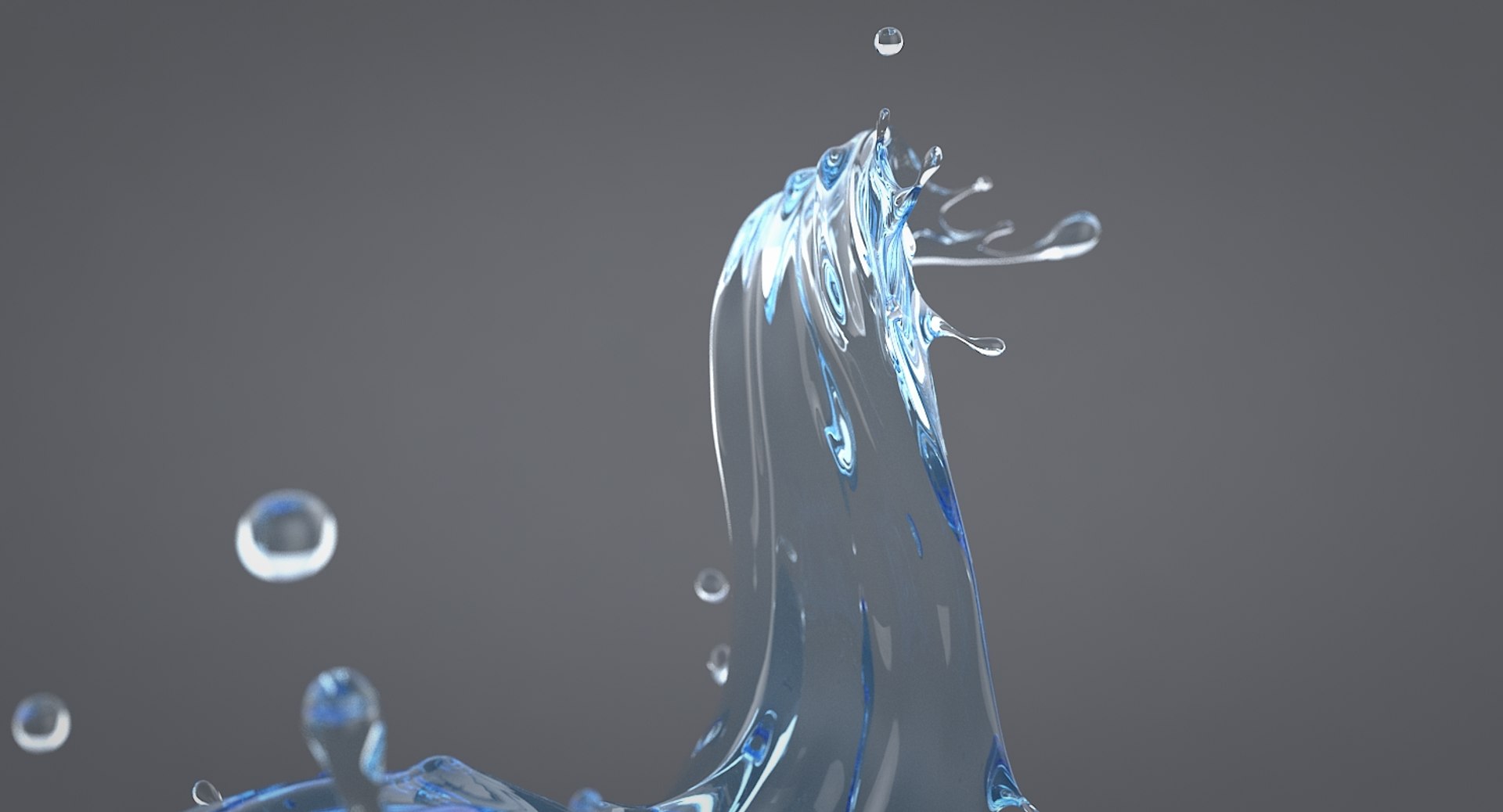 3D Abstract Water Splash Model - TurboSquid 1299694
