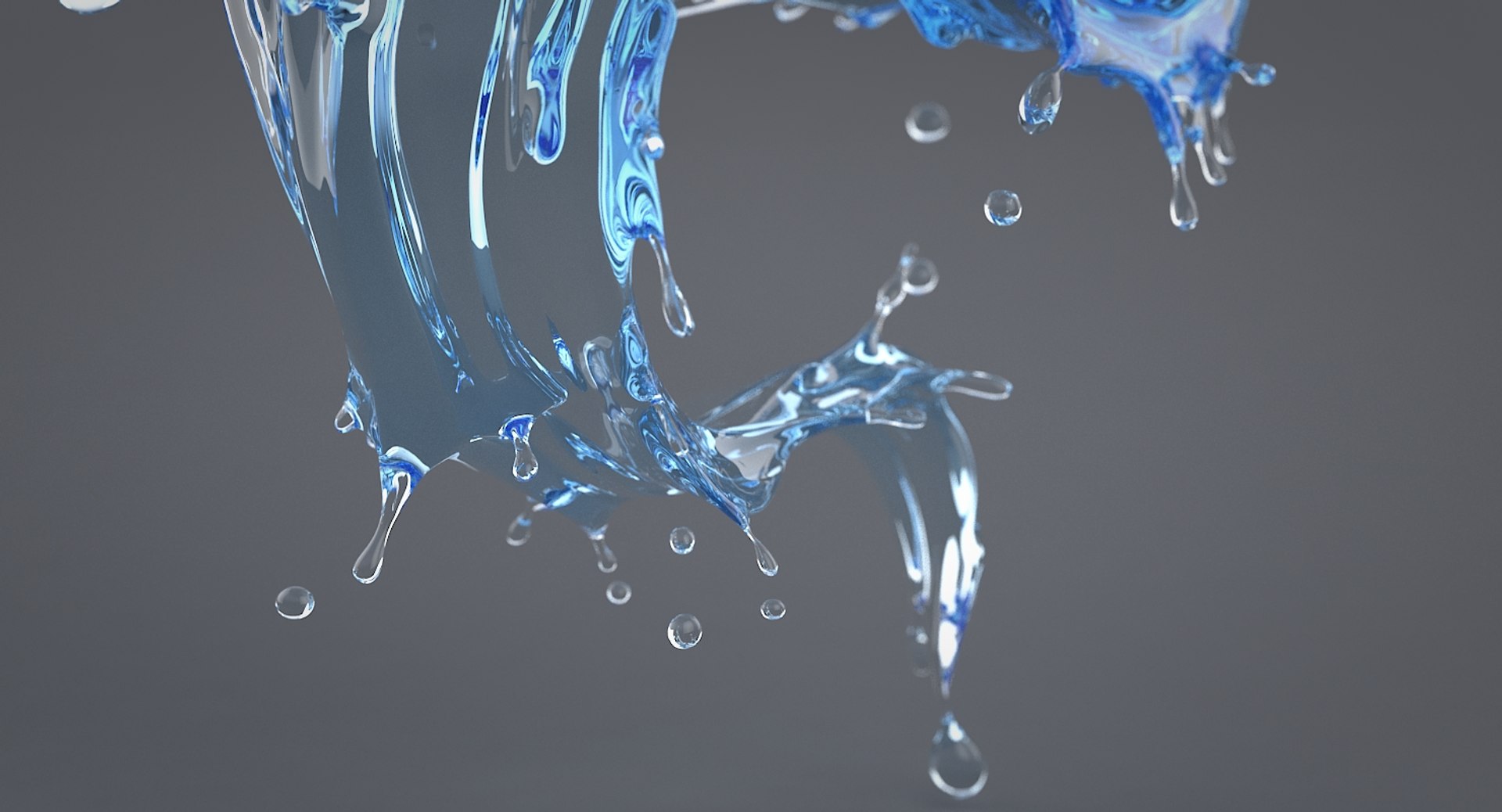 3D Abstract Water Splash Model - TurboSquid 1299694