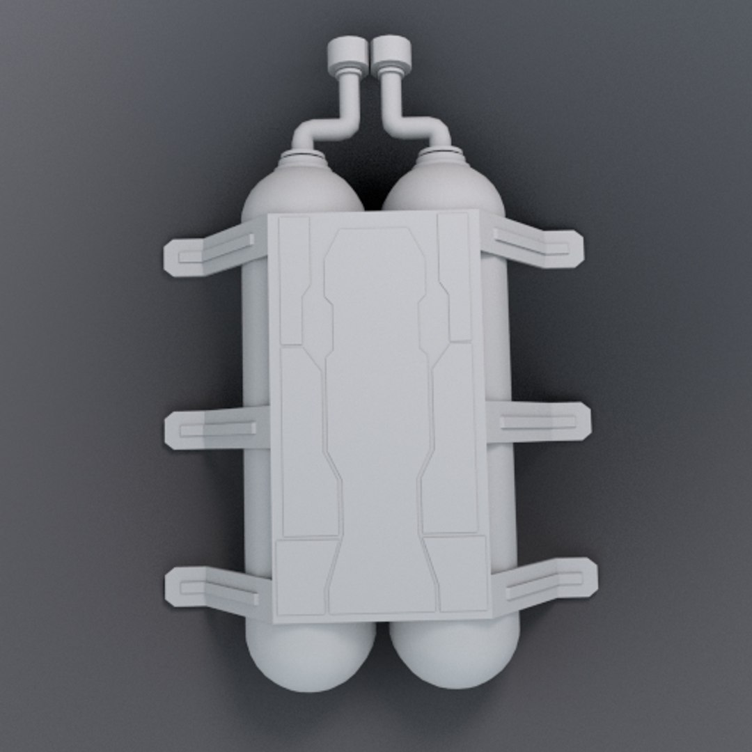 3d Storage Tanks Brace Model