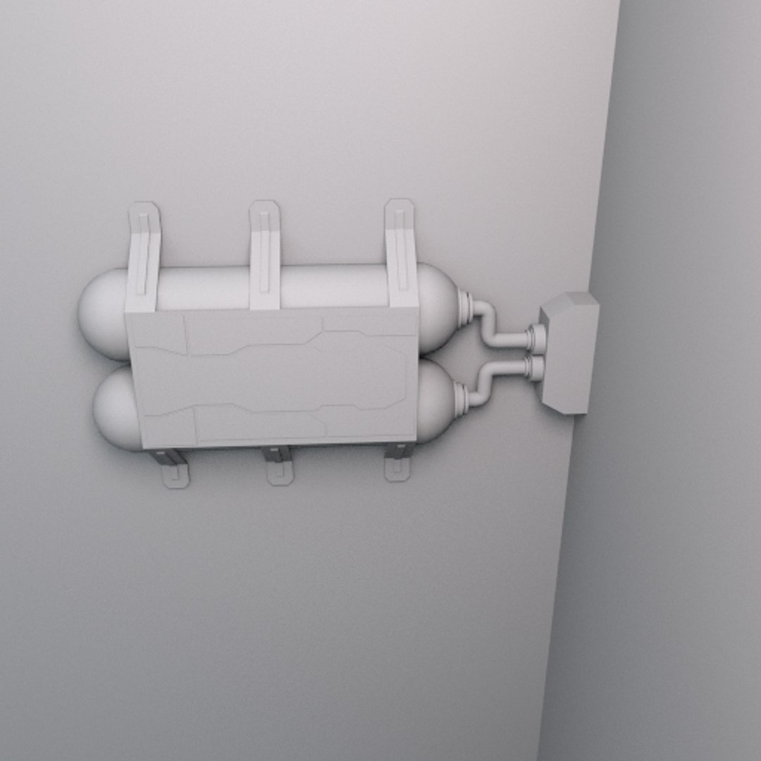 3d Storage Tanks Brace Model