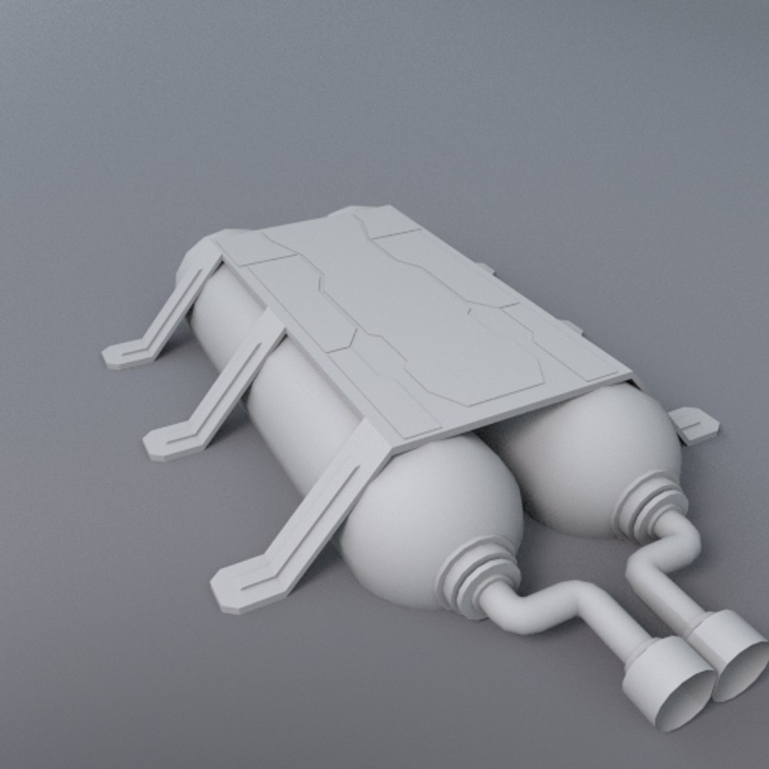 3d Storage Tanks Brace Model