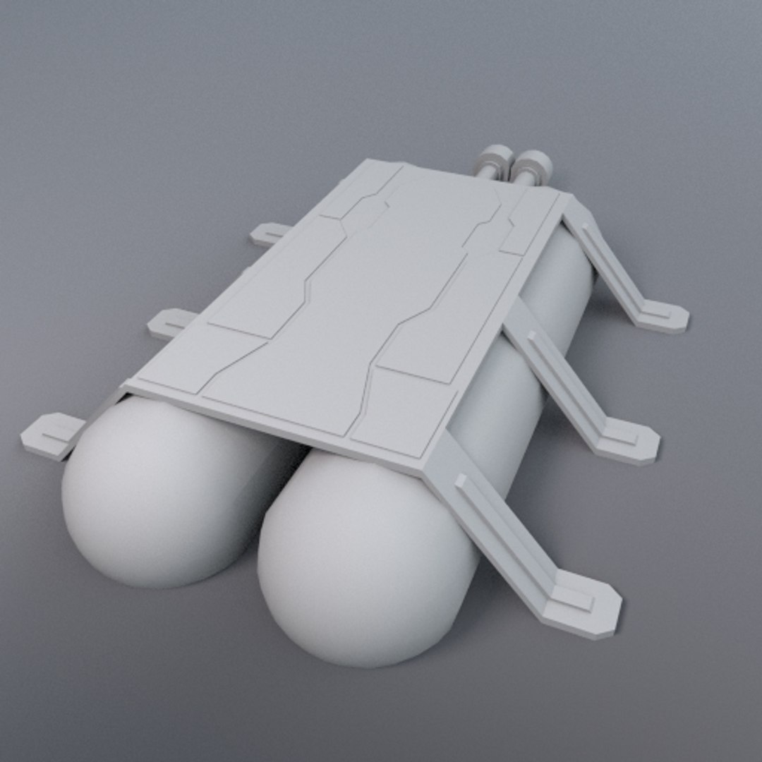 3d Storage Tanks Brace Model