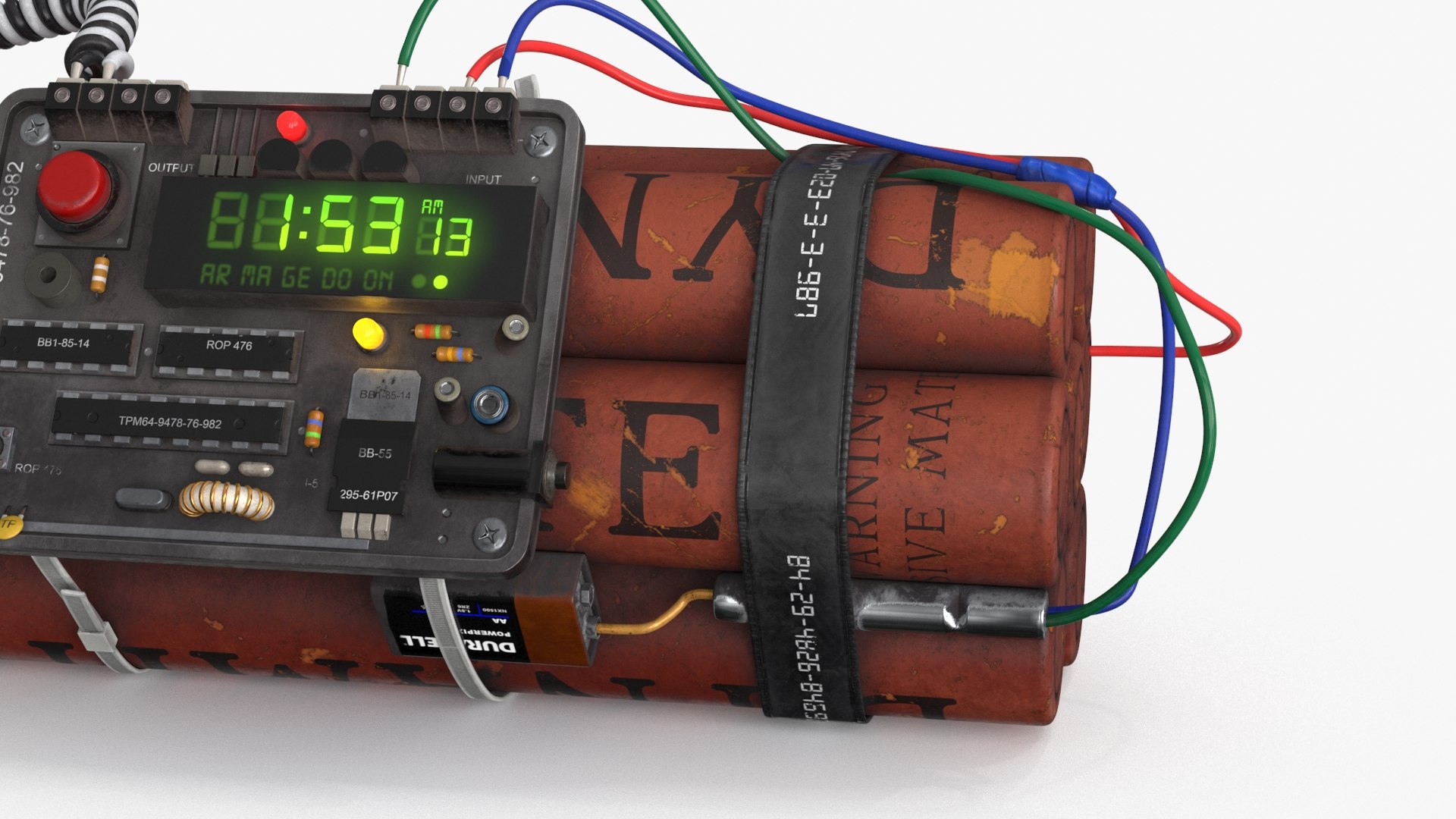 3D Dynamit Time Bomb model - TurboSquid 2035942