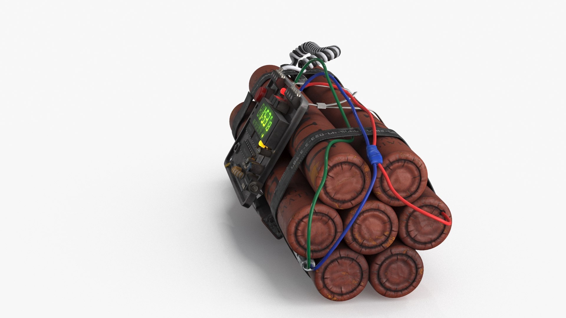 3D Dynamit Time Bomb Model - TurboSquid 2035942