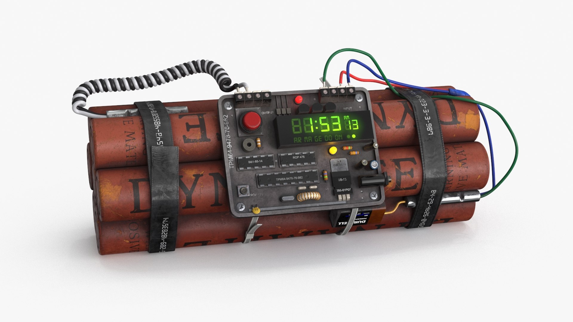 3D Dynamit Time Bomb model - TurboSquid 2035942