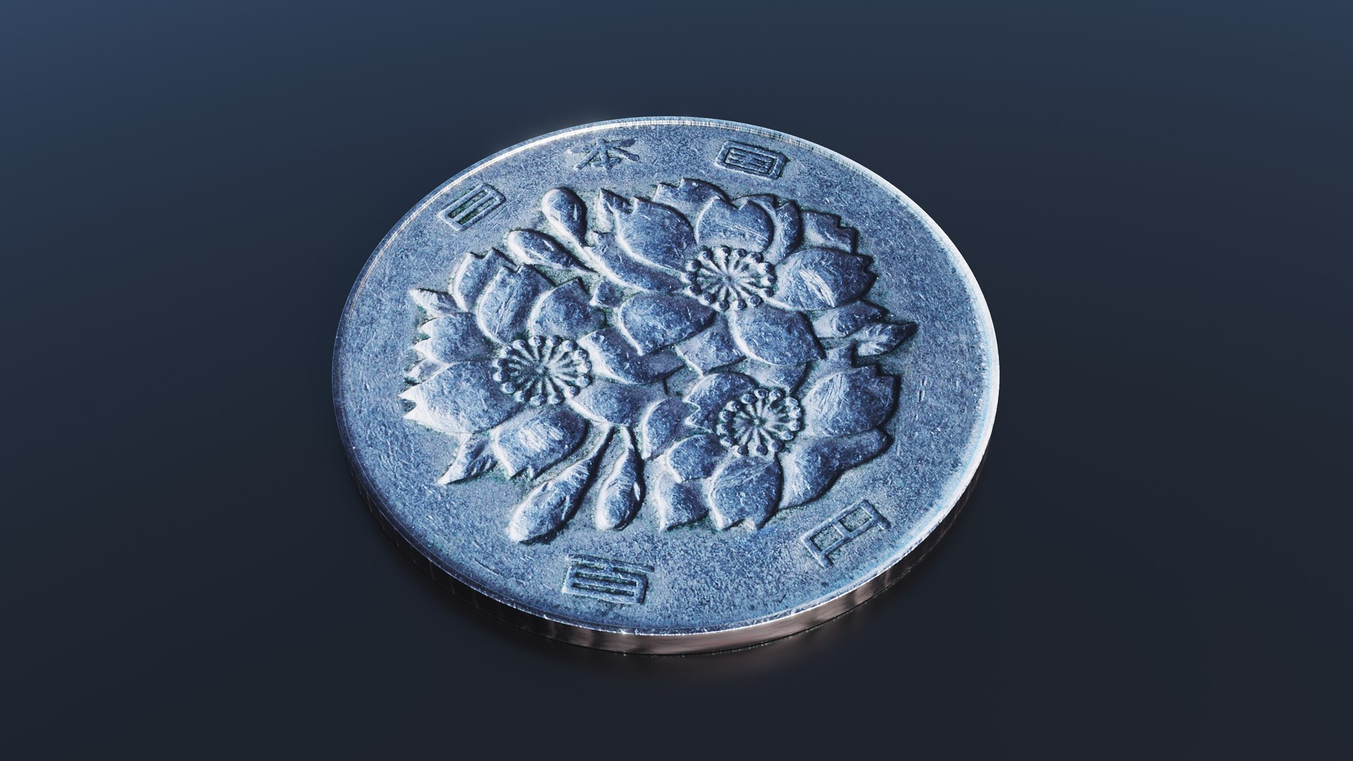 Japanese Yen Coin 3D Model - TurboSquid 2293717