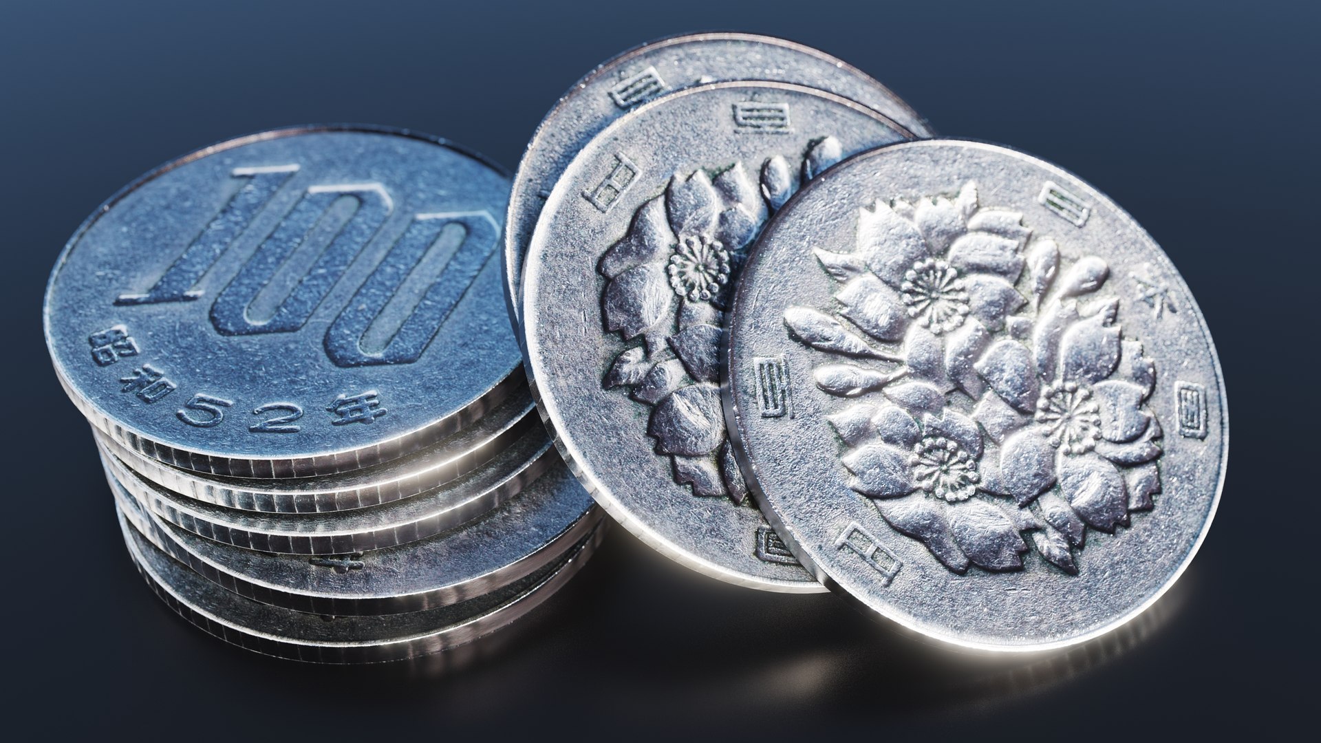 Japanese Yen Coin 3D Model - TurboSquid 2293717