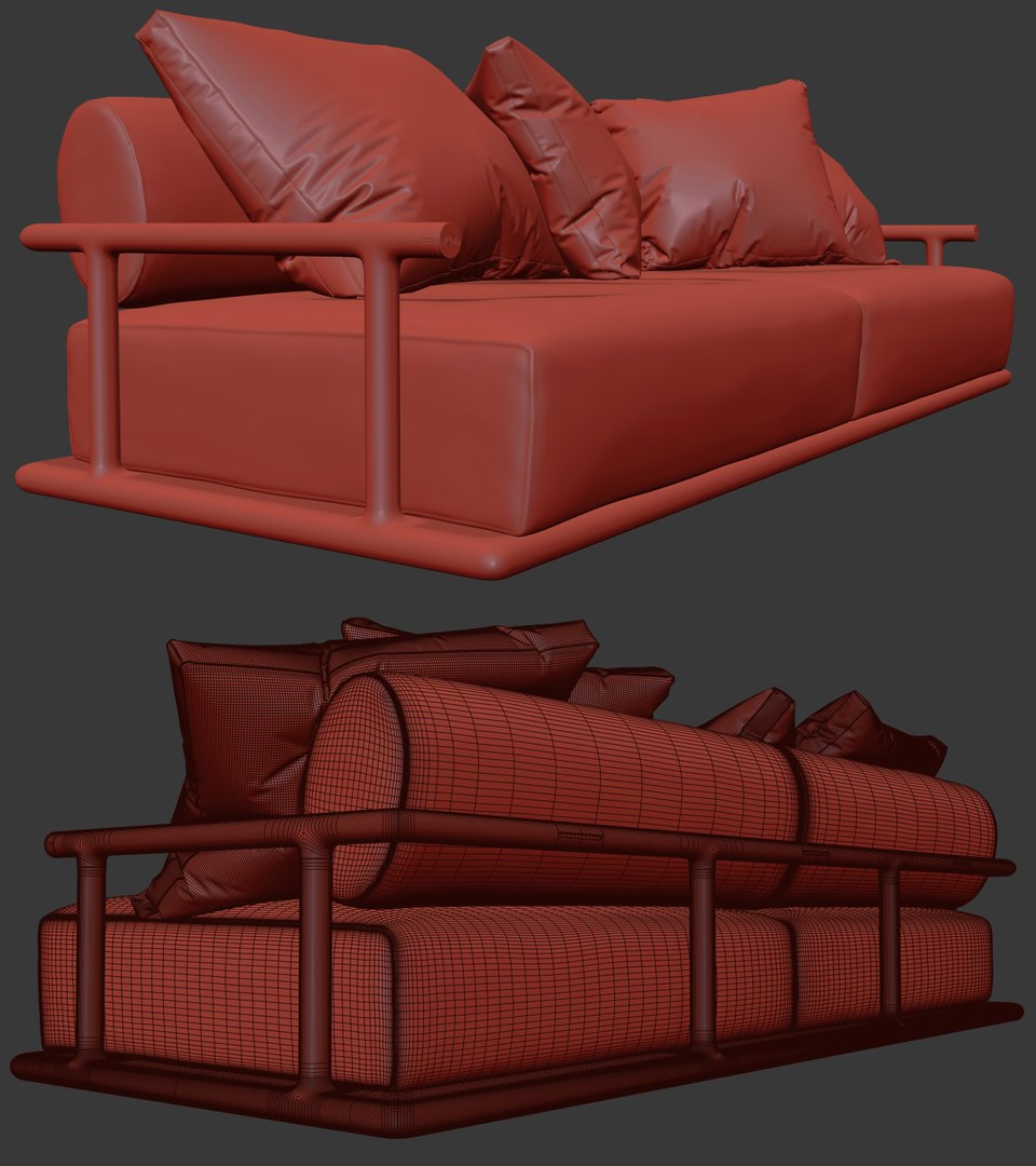 3D sofa icaro flexform mood model - TurboSquid 1266151