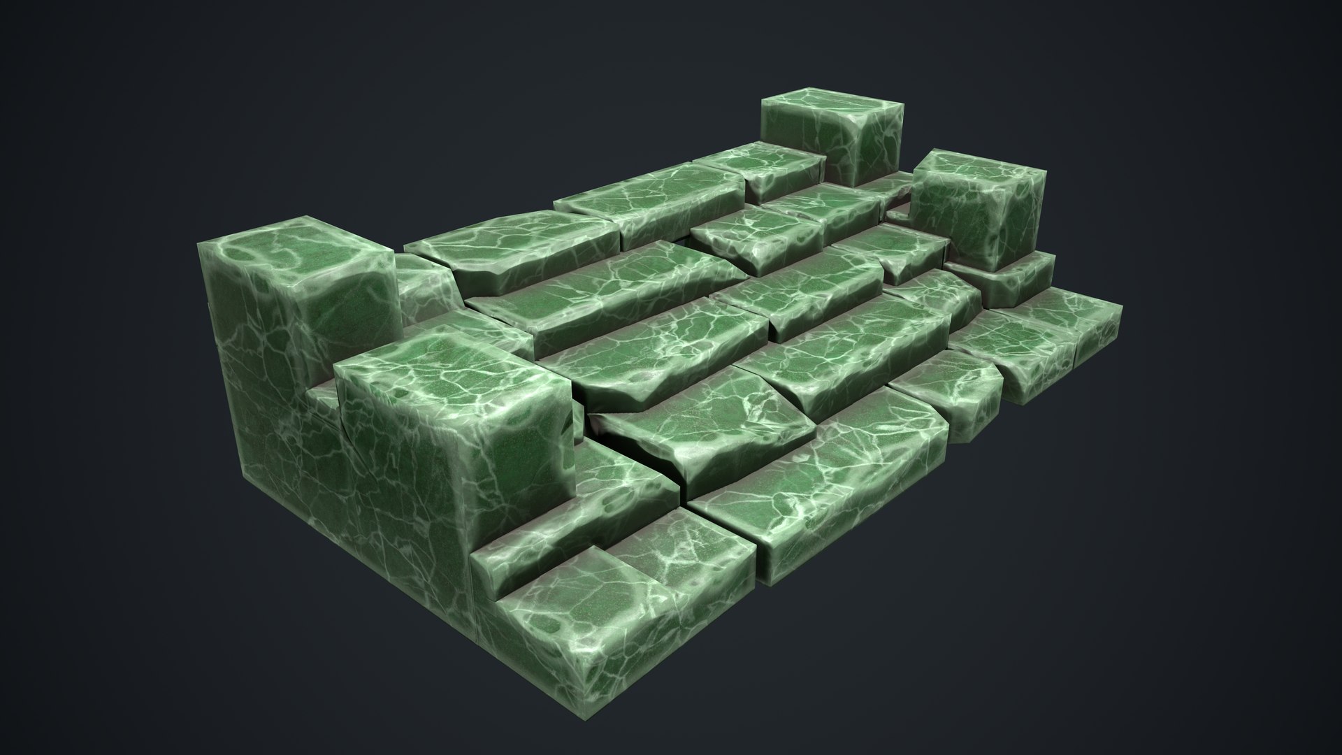Stone Marble Stairs 3D Model - TurboSquid 1654245
