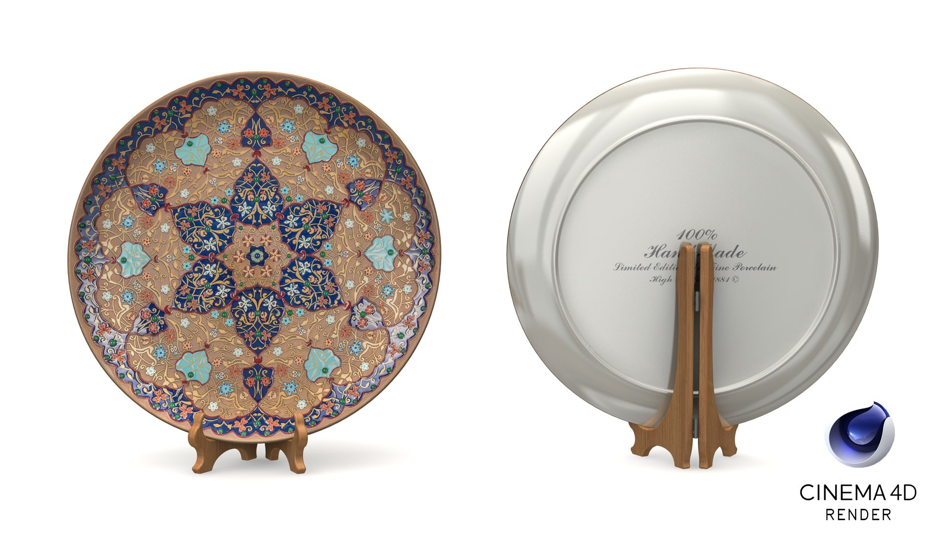 Traditional Hand Plate Model - TurboSquid 1587286