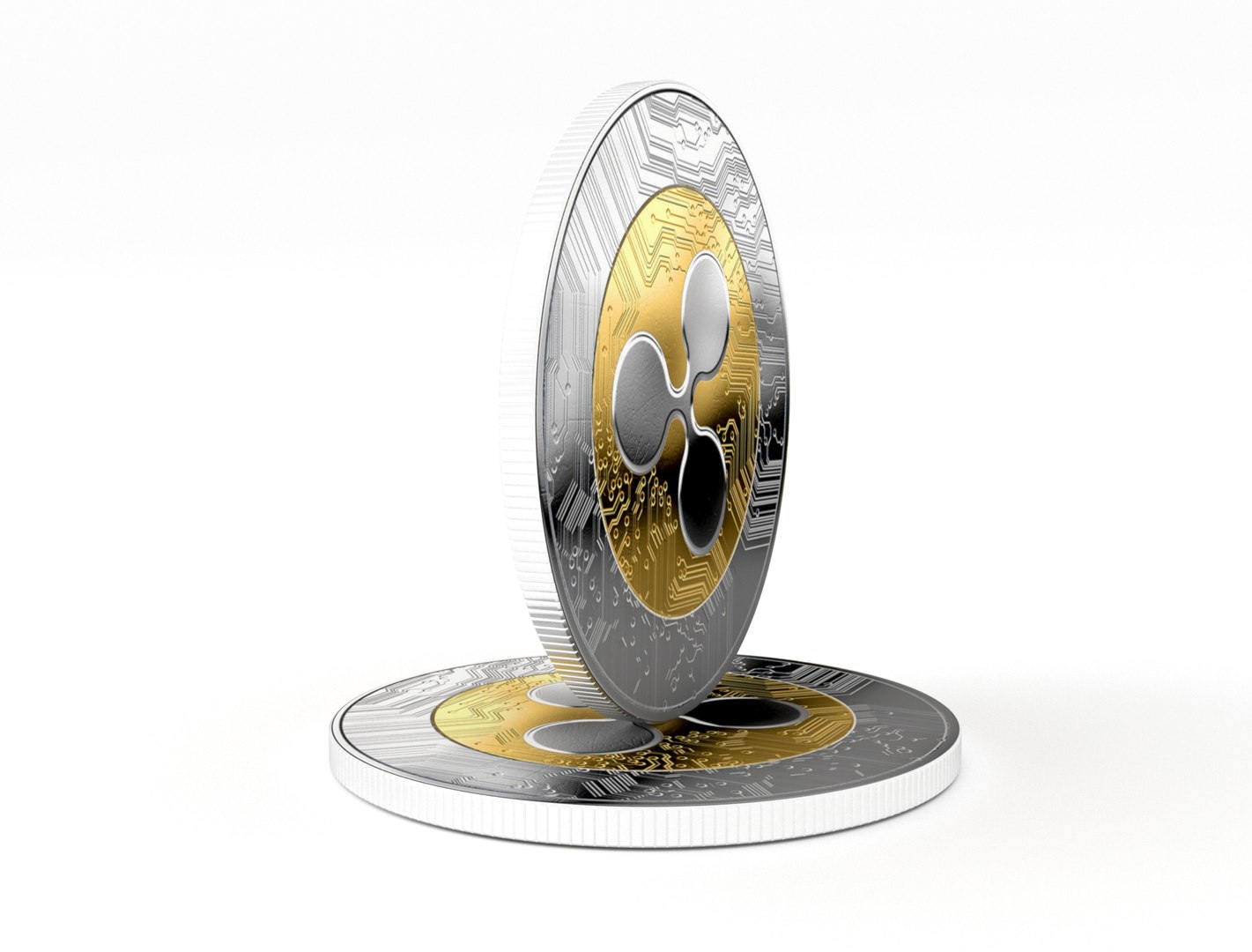 3D Ripple Coin Model - TurboSquid 1571225