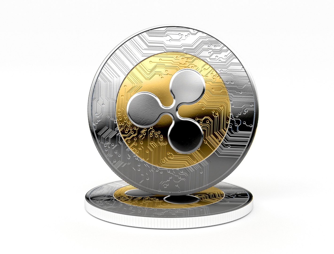 3D Ripple Coin Model - TurboSquid 1571225