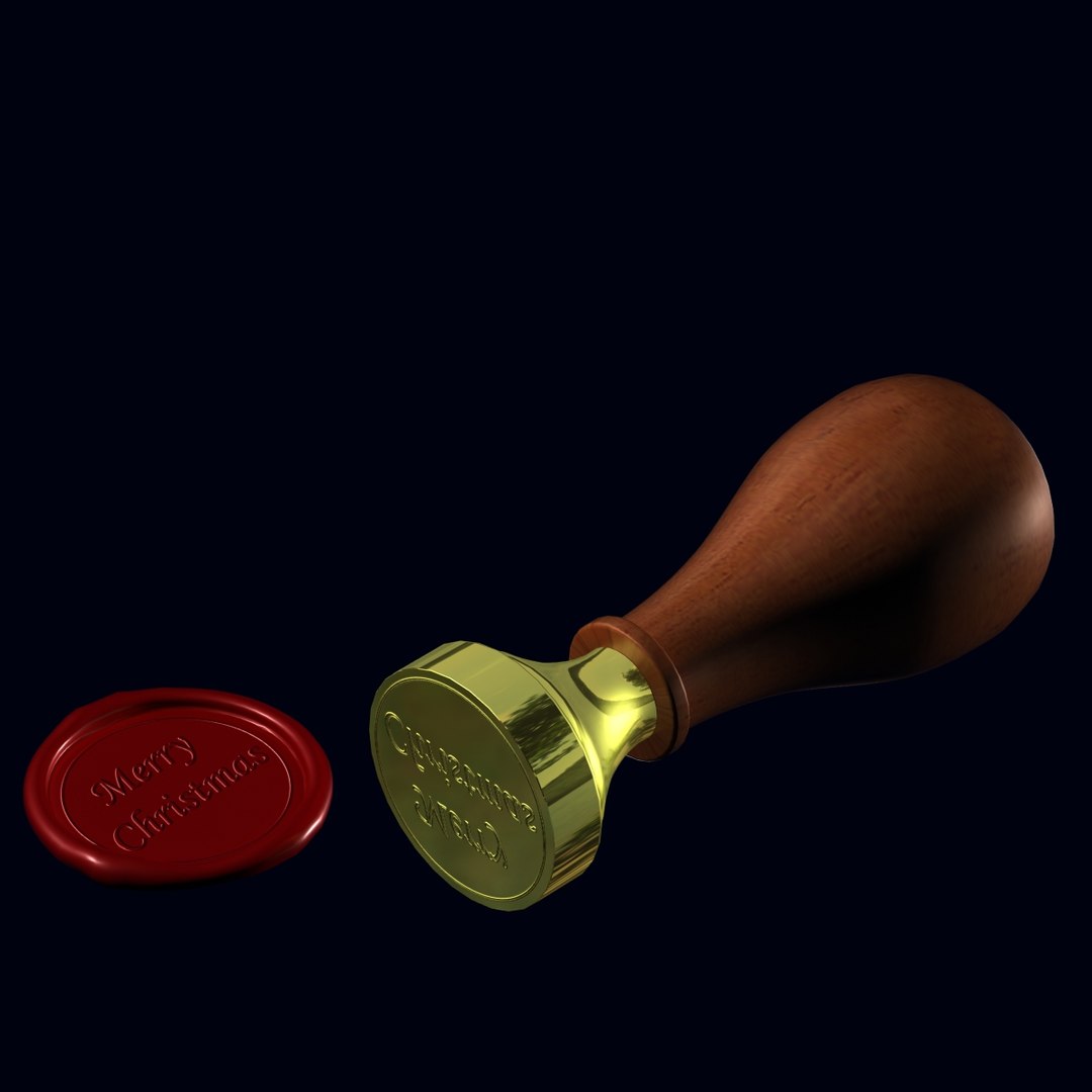 3d seal stamp model