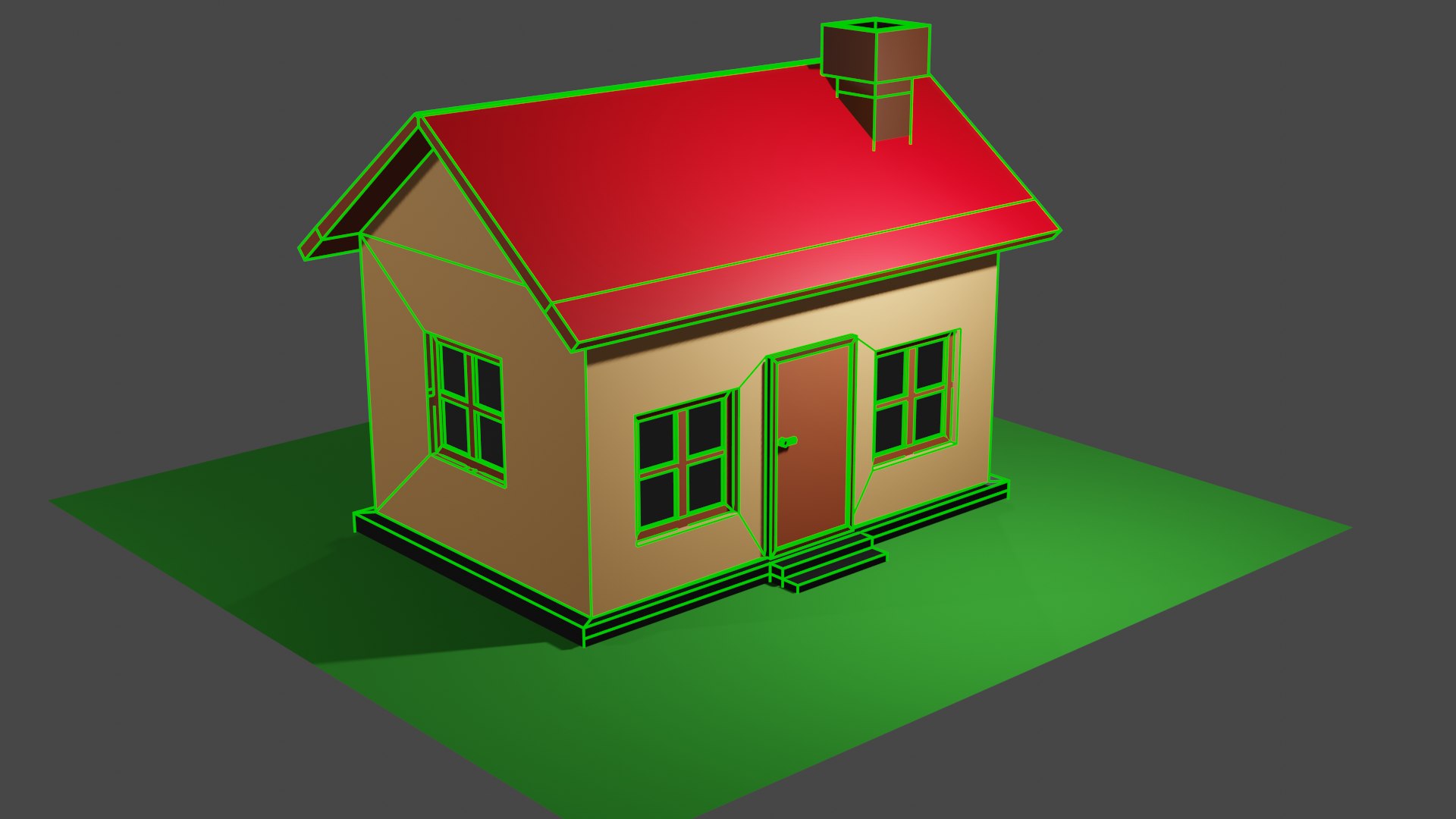 3D Simple House Low Poly Model - TurboSquid 2098034