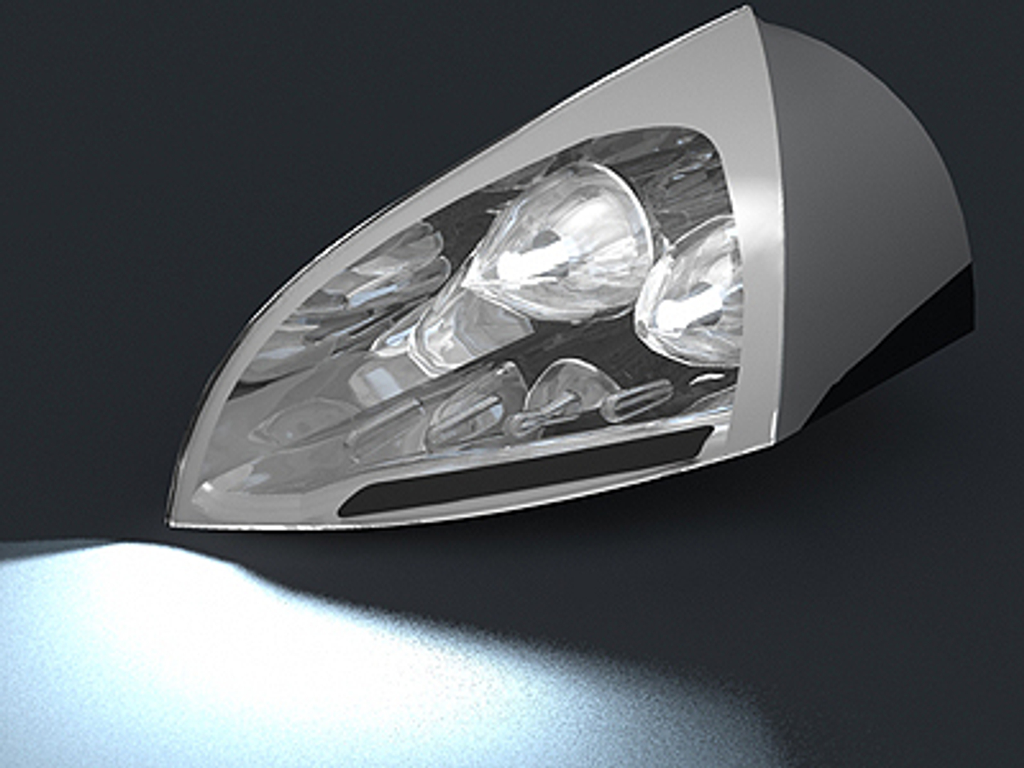 mitsubishi concept-e car headlight 3d model
