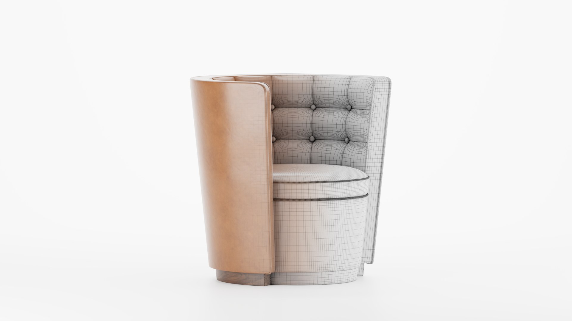 3D Model Deco Tub Chair - TurboSquid 2263577