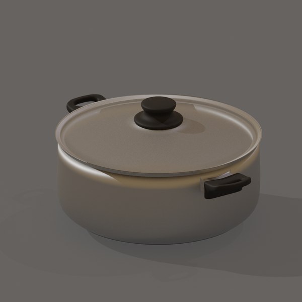 3D kitchen cooking pot model - TurboSquid 1448520