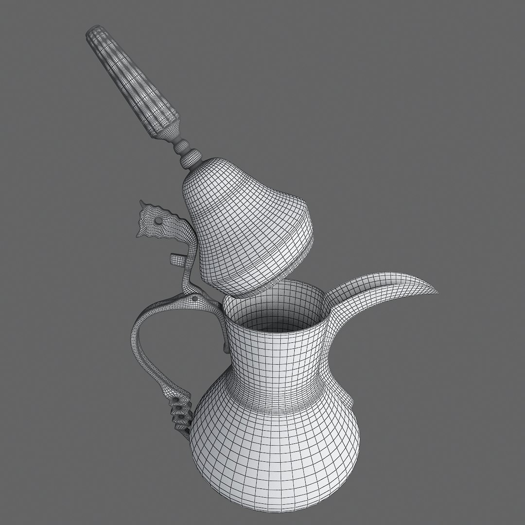 Dallah Arabic Teapot 3d Max