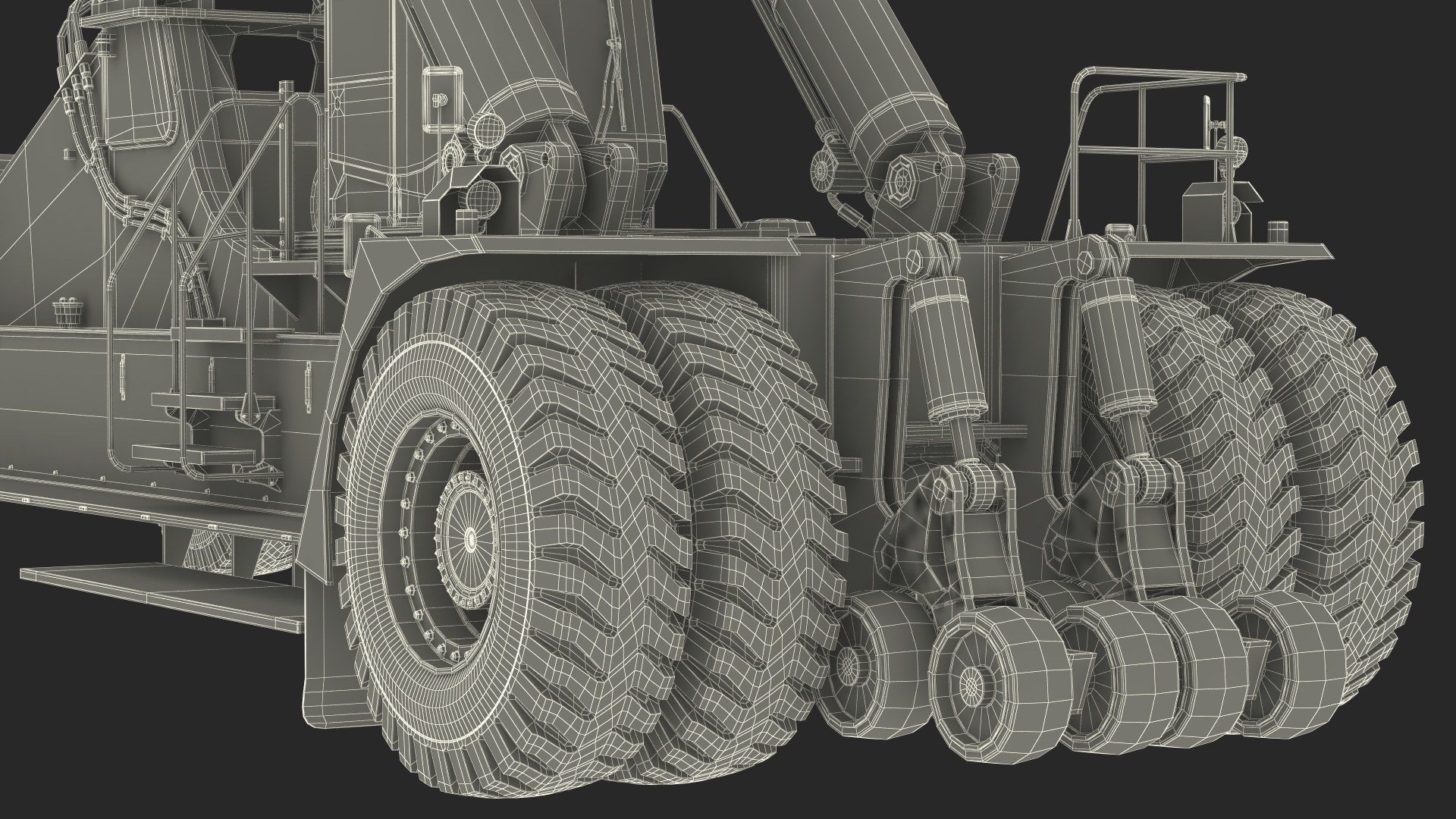 Reach Stacker Container Handler NC Nielsen Rigged 3D - TurboSquid 2295575