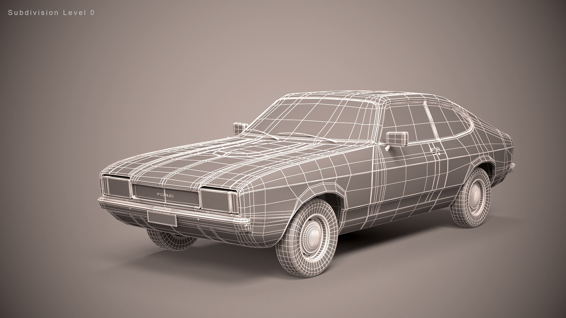 3D 1975 Capri Ii - TurboSquid 1566981