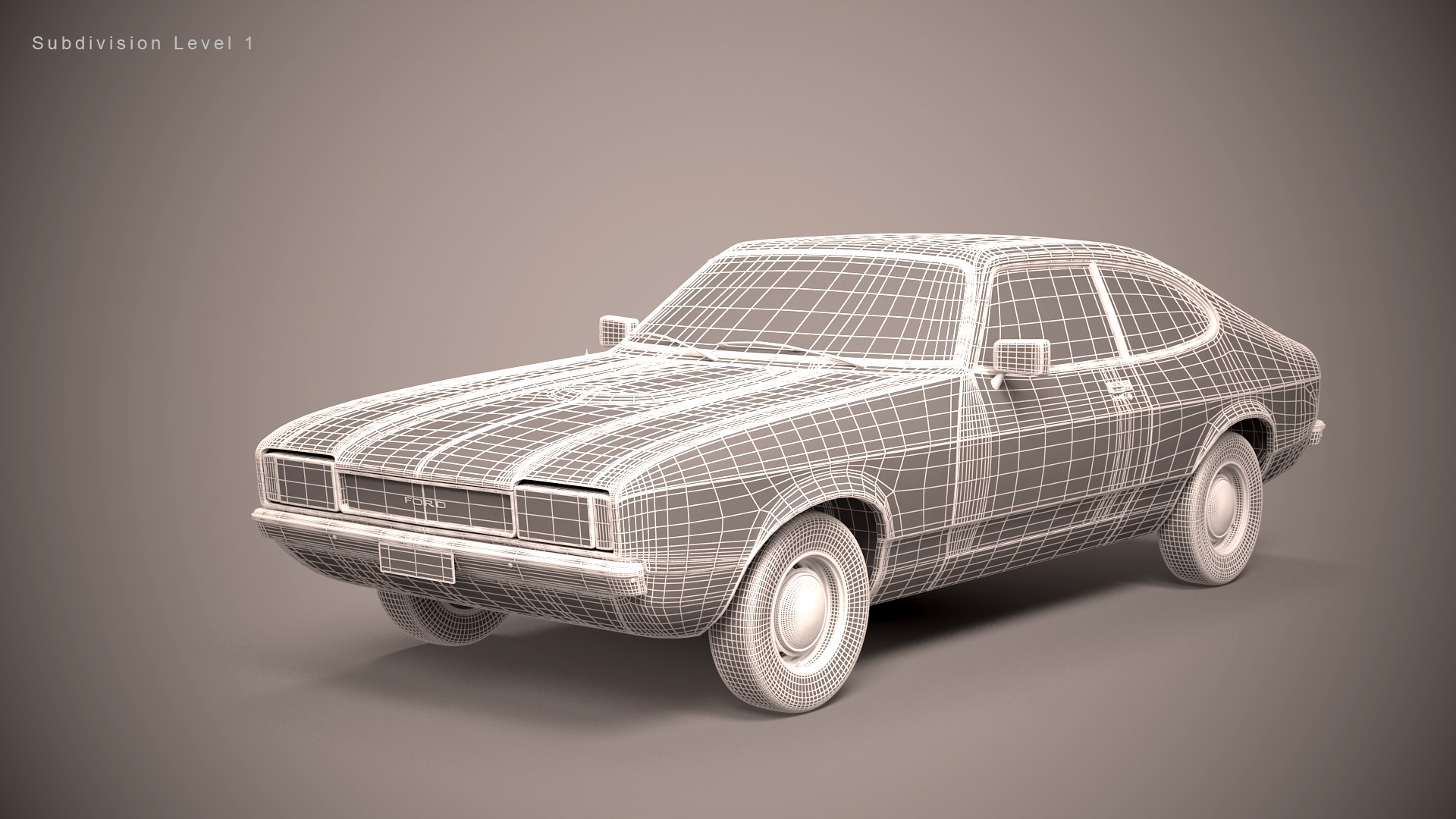 3D 1975 Capri Ii - TurboSquid 1566981
