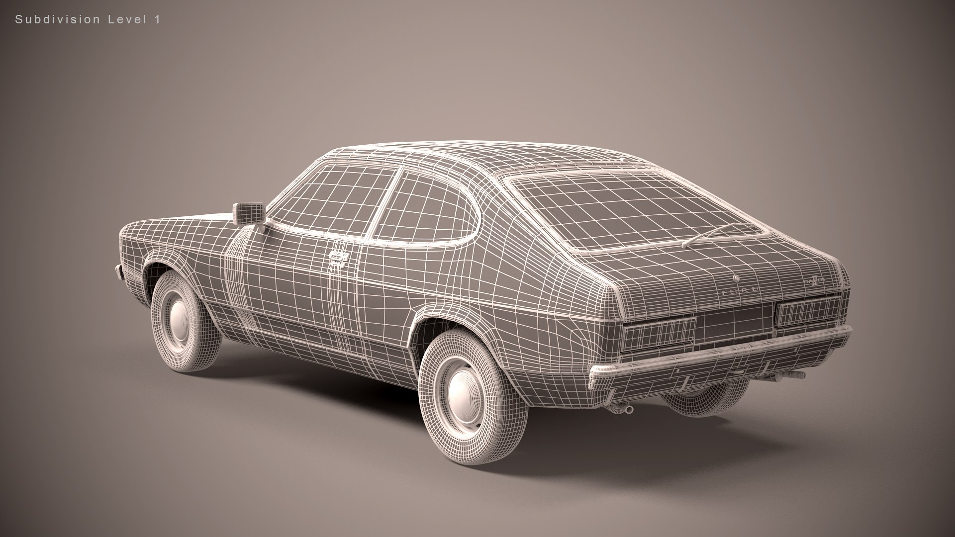 3D 1975 Capri Ii - TurboSquid 1566981