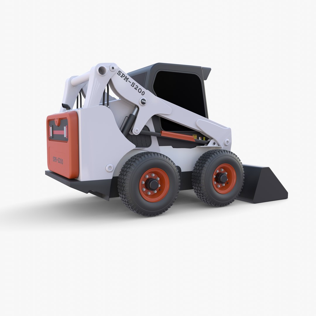 3D Skid Steer Loader V3 - TurboSquid 2340736