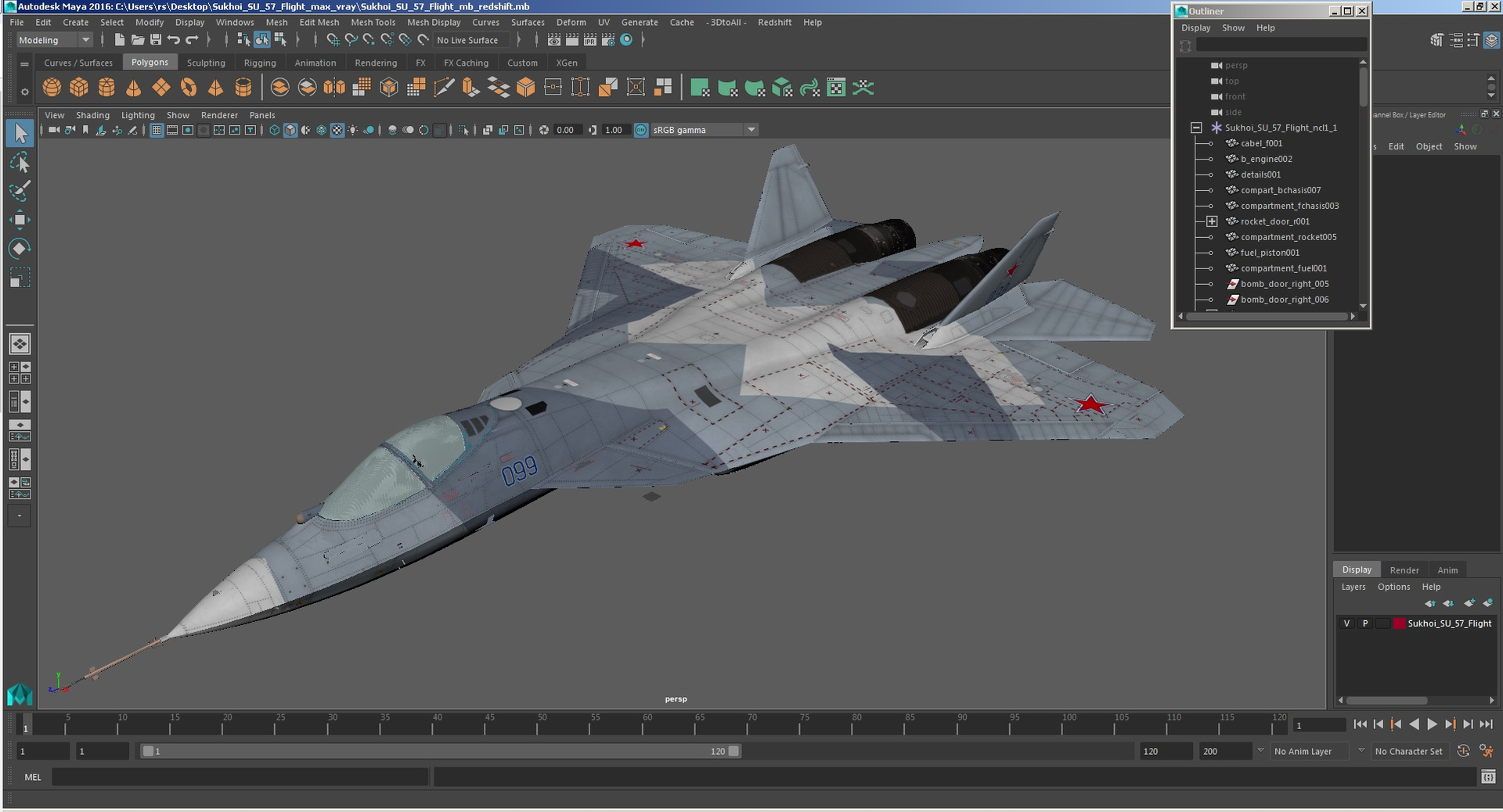 3D sukhoi su 57 flight - TurboSquid 1640787