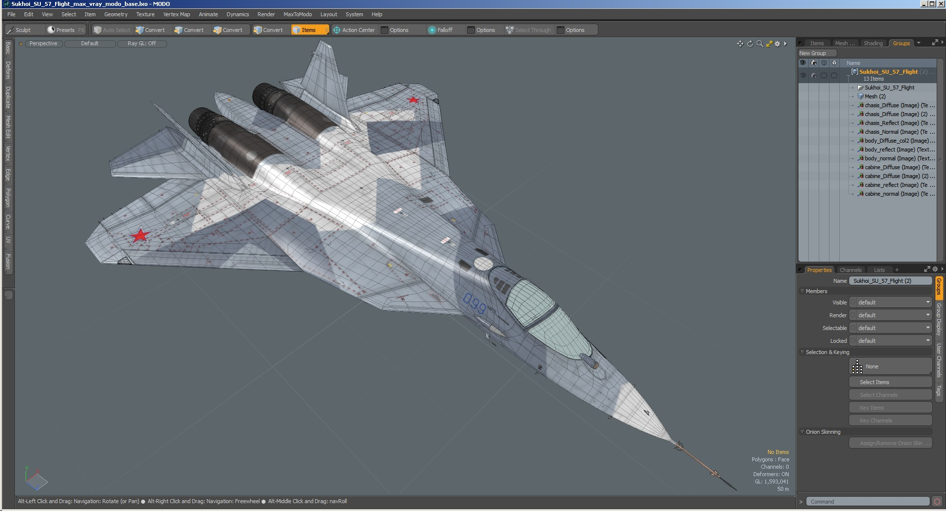 3D sukhoi su 57 flight - TurboSquid 1640787