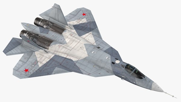 수호이 SU 57 비행 3D 모델 - TurboSquid 1640787