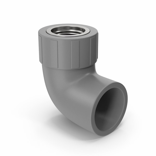 3D Female Threaded Pipe 90 Degree - TurboSquid 1967435