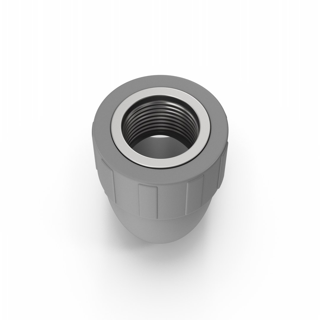 3D Female Threaded Pipe 90 Degree - TurboSquid 1967435