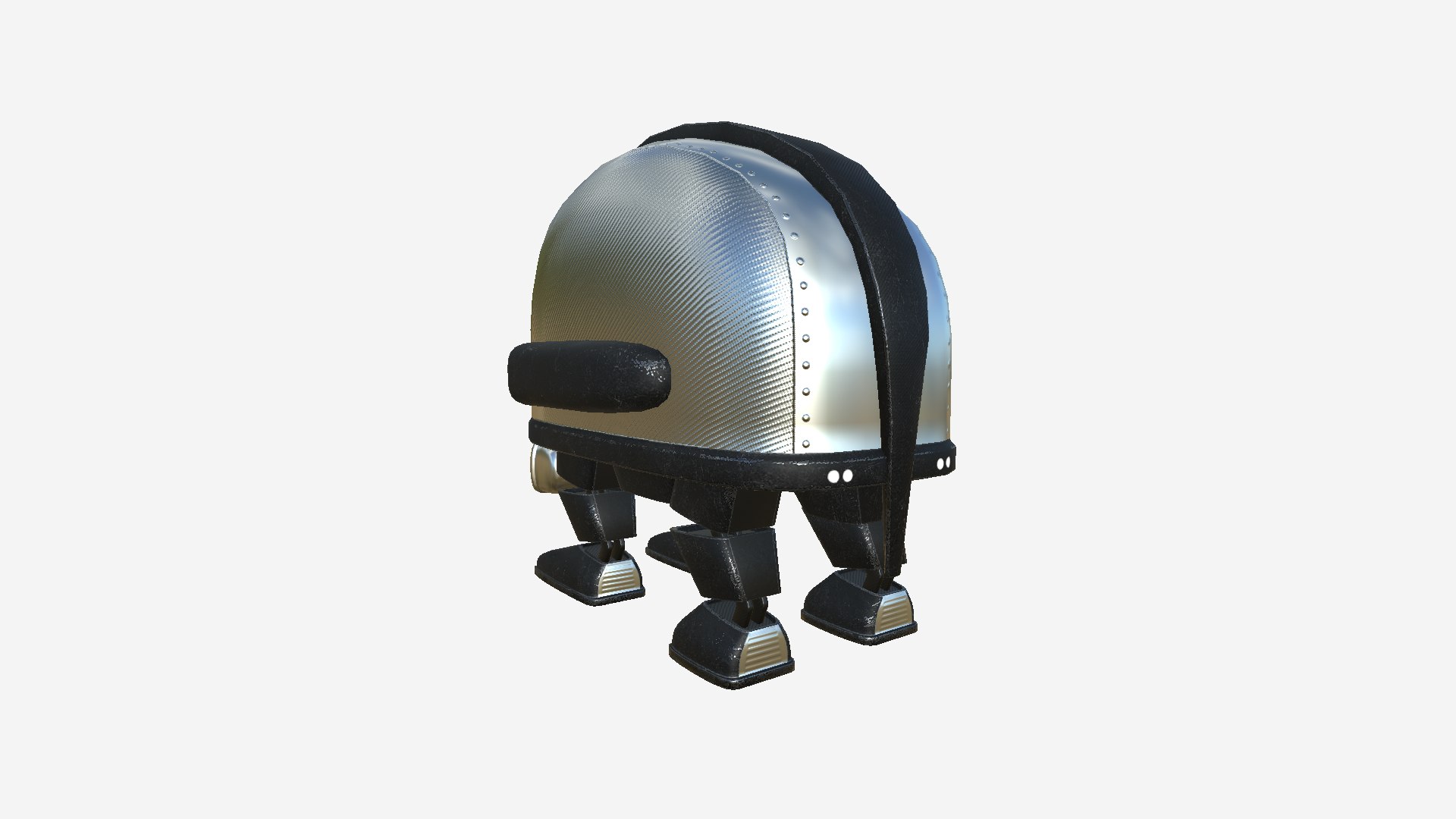 3D Turtleback Robot J09 Aluminum - SciFi Character Design - TurboSquid ...