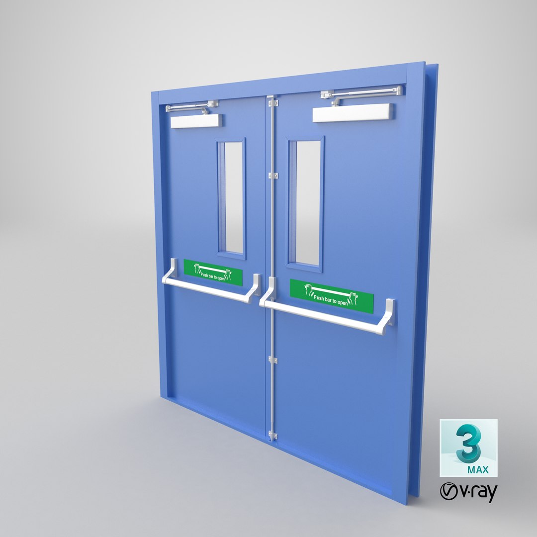 Real Exit Door 3D Model - TurboSquid 1454942