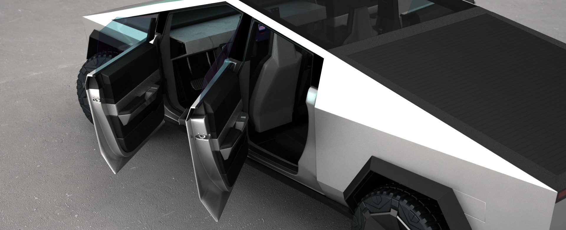 3D tesla cybertruck 2020 opening model - TurboSquid 1486479