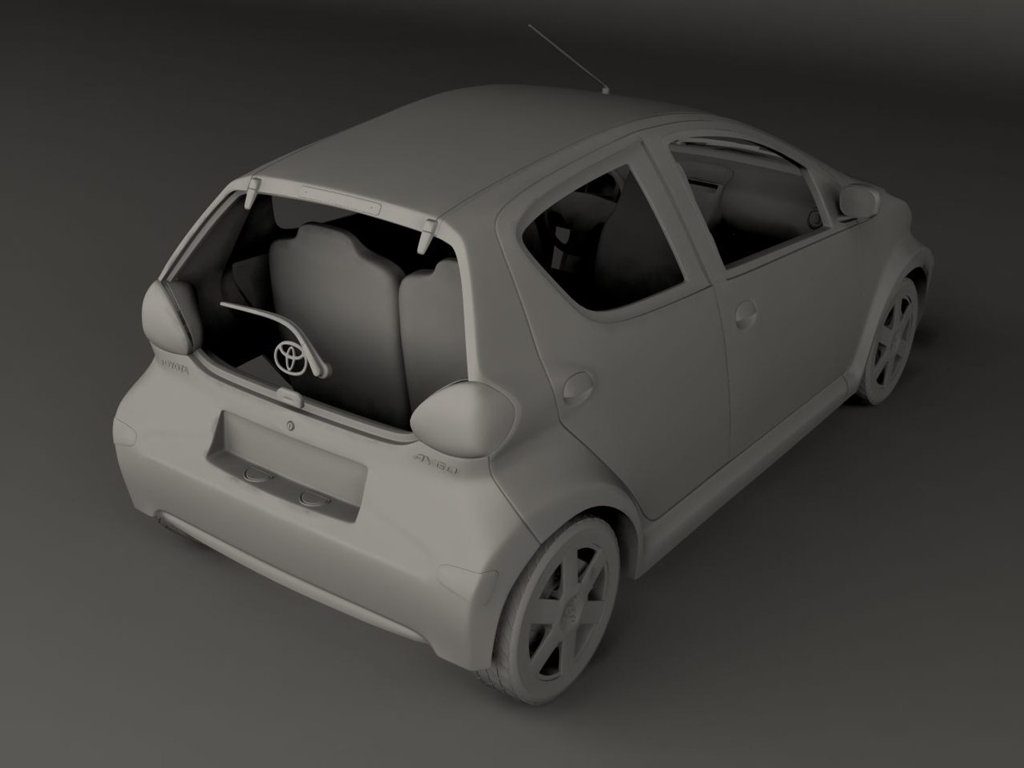 Toyota Aygo City Car 3d Model
