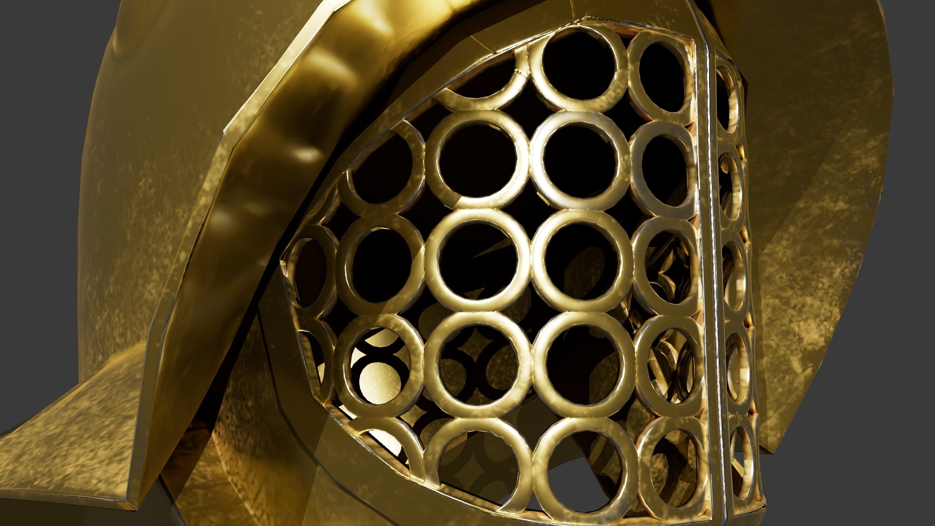 3D Model Murmillo Gladiator Helmet - TurboSquid 2071990