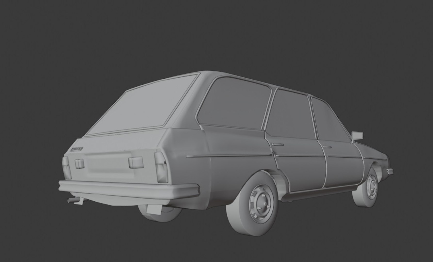 3D Retro Renault 12 Car Games Model - TurboSquid 1606672